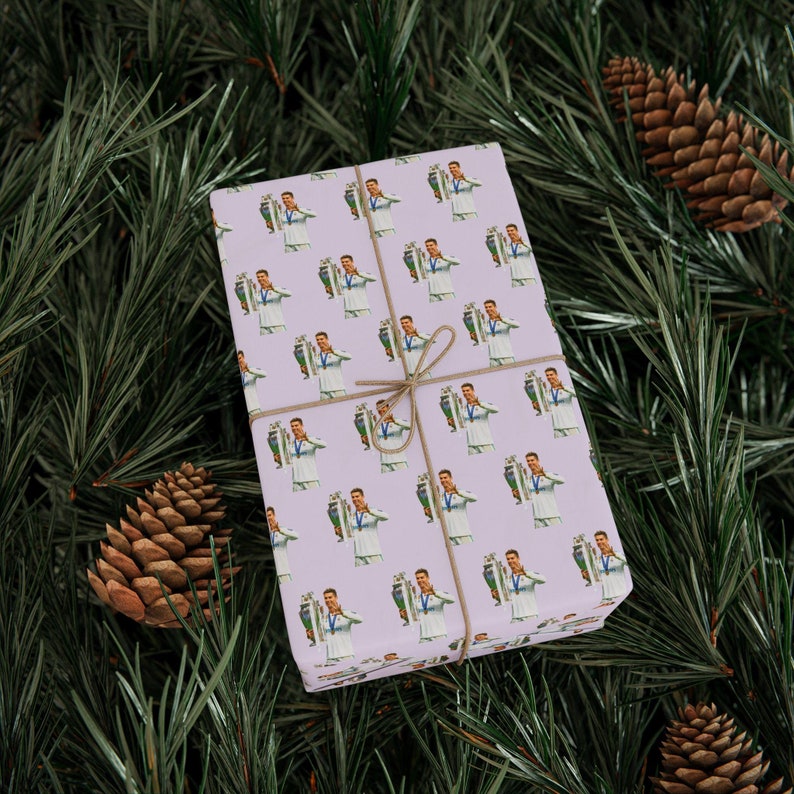 Cristiano Ronaldo Wrapping Paper: Soccer Birthday Party Gift Wrap - Etsy