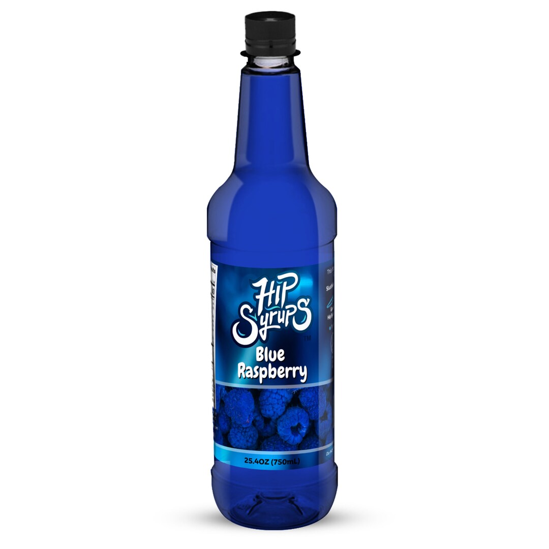 Hip Syrups Blue Raspberry Simple Syrup Designed for Snow Cone, Bubble ...