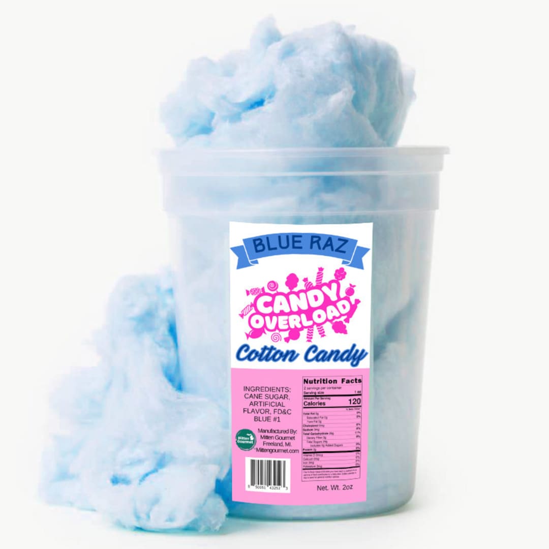 Gourmet Cotton Candy Blue Raz - Etsy