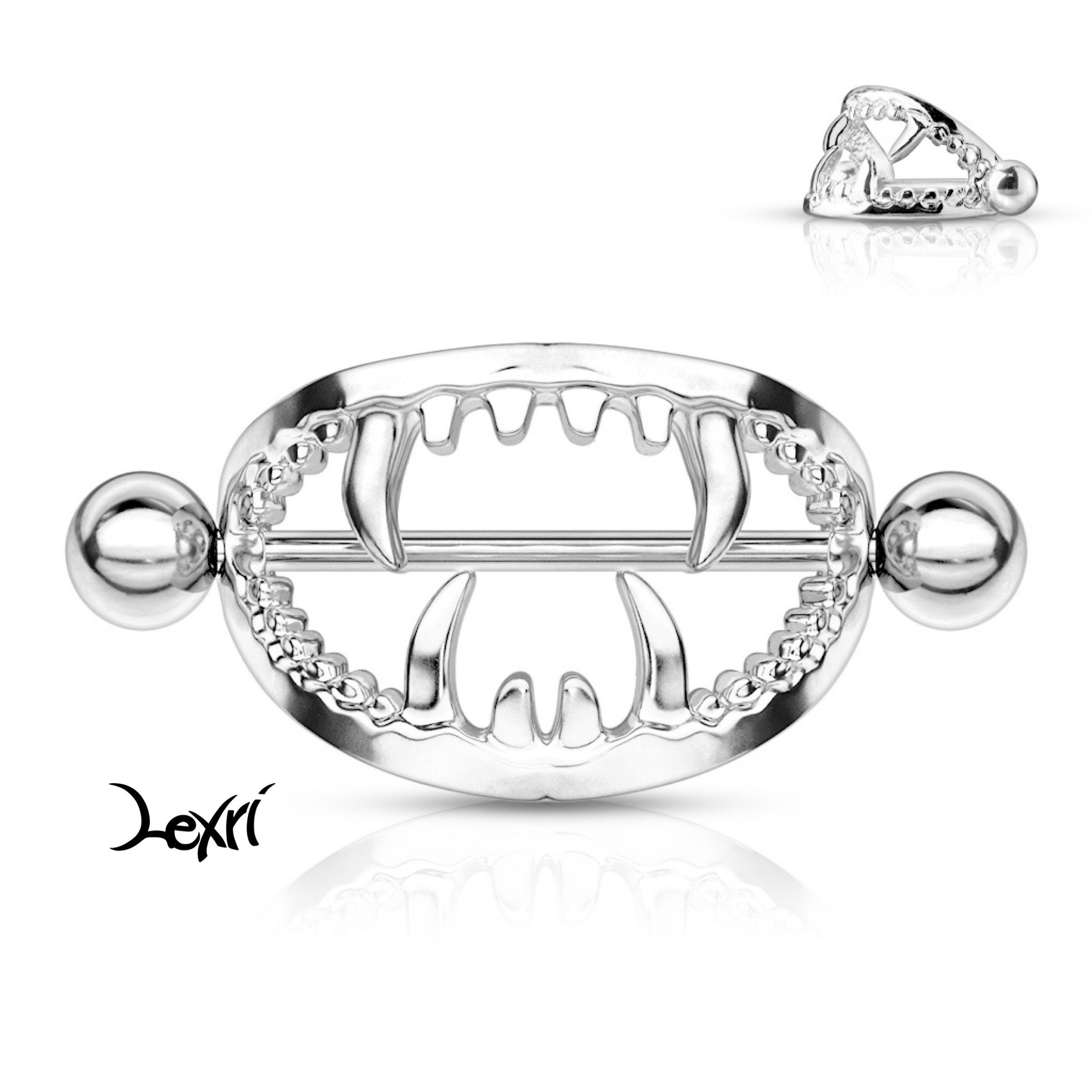 Shark nipple rings store