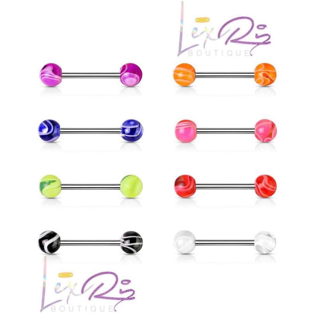 Tongue Swirl Tongue Rings - Etsy