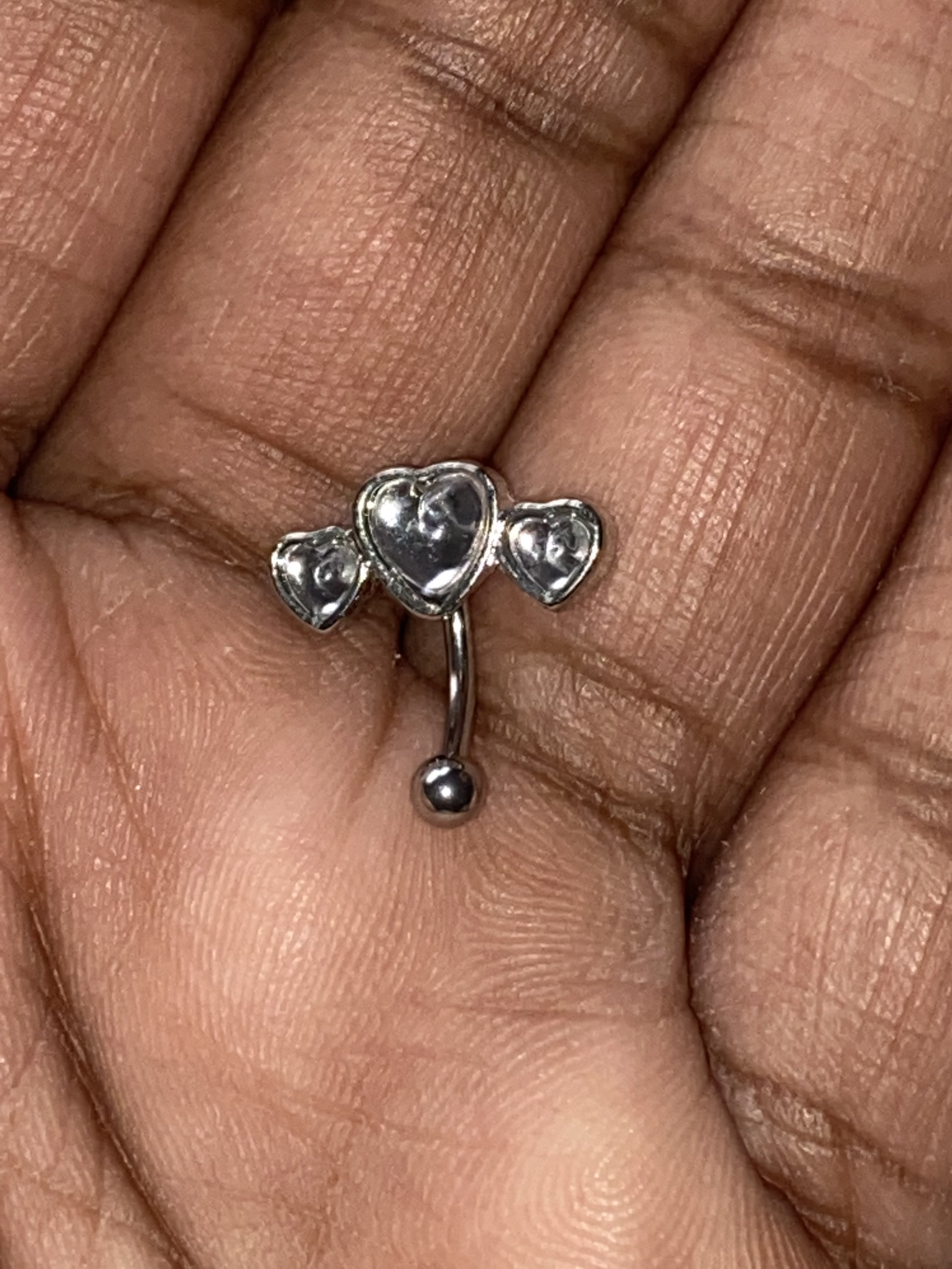 Heart Eyebrow Curve With Paved Heart Shape - Etsy