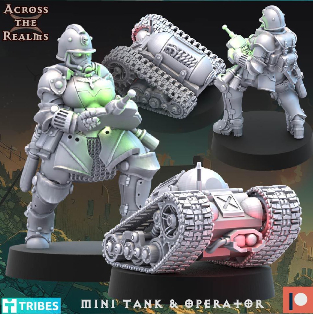 Mini Tank & Operator | Across the Realms - Etsy