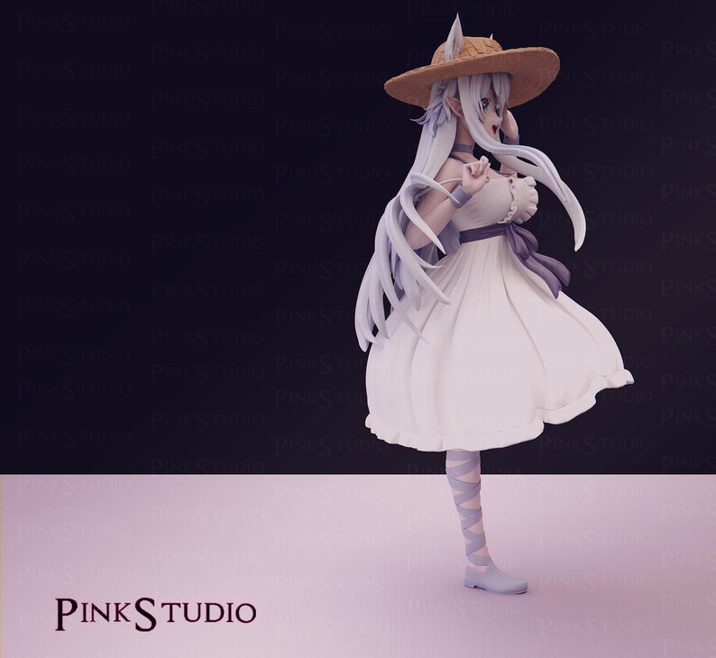 Wolf Girl Model Kit | 3D Resin Printed Figurine | Pink Studio - Etsy