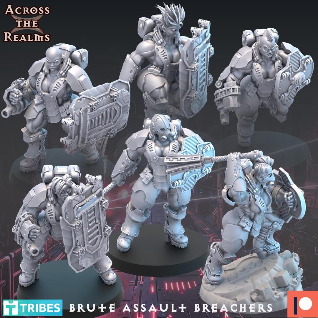 Brute Assault Breacher Miniatures | Across the Realms - Etsy