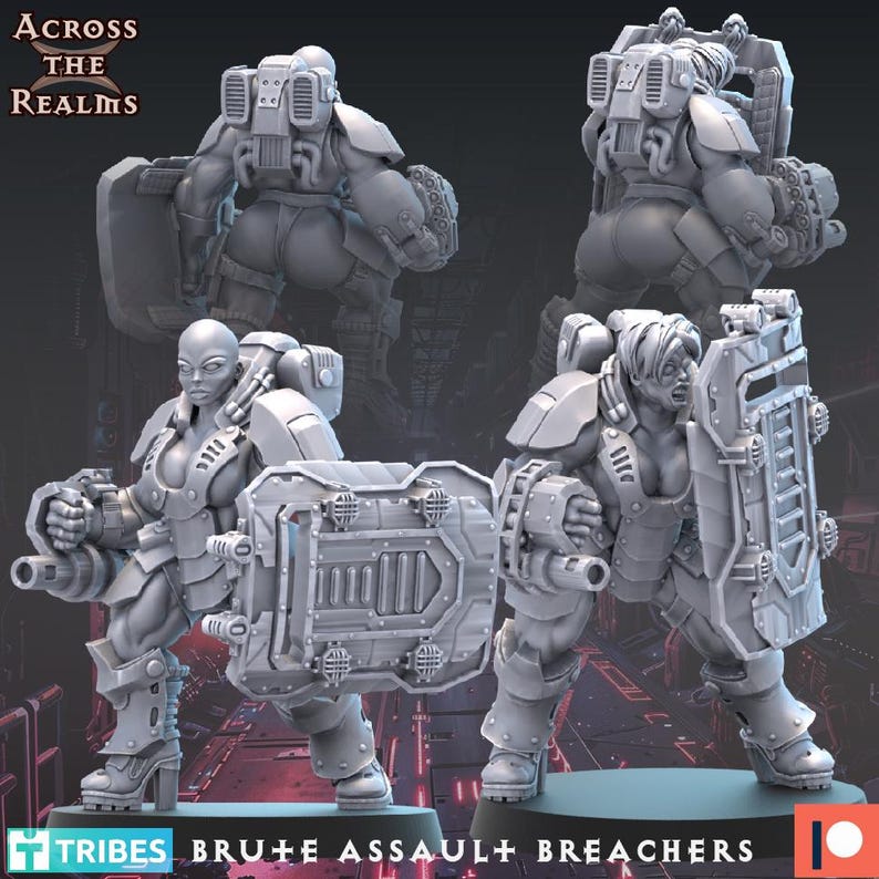 Brute Assault Breacher Miniatures | Across the Realms - Etsy
