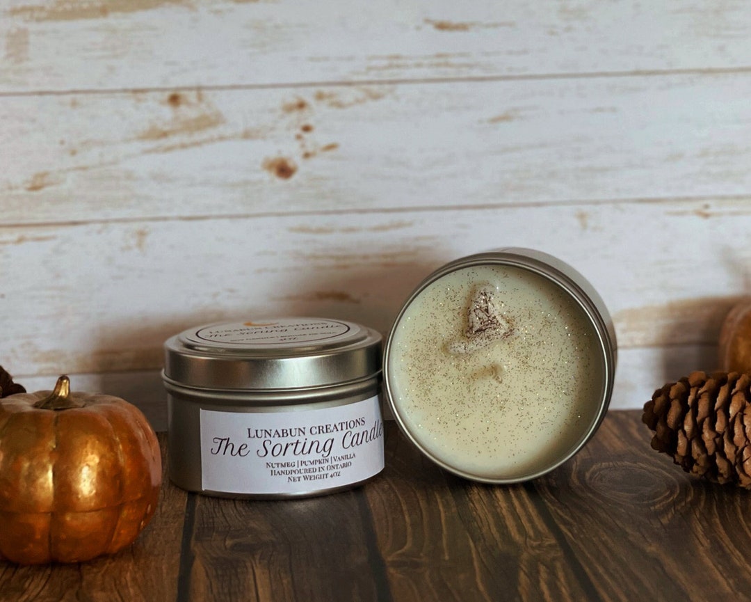 The Sorting Candle HP Inspired Natural Soy Wax Candle Glitter Pumpkin ...