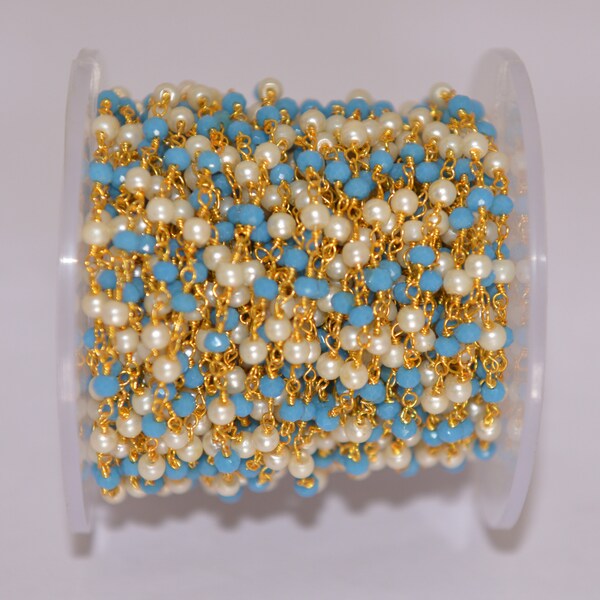 3mm Turquoise Rosary Chain - Etsy