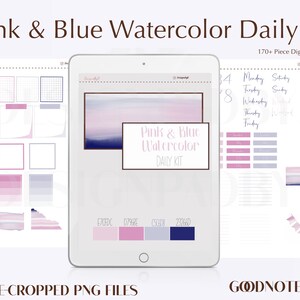 Digital Planner Sticker Kit/ Pre-cropped Stickers / Goodnotes / PNG ...