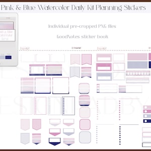 Digital Planner Sticker Kit/ Pre-cropped Stickers / Goodnotes / PNG ...