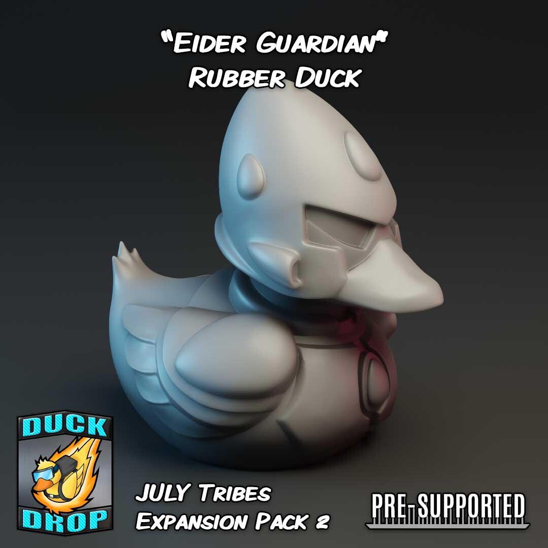 Astral Eider Guardian Rubber Duck, 3D Printed Mini (STL by Epic Duck ...