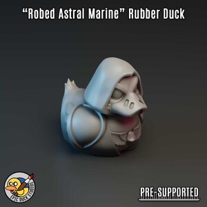 Robed Astral Marine Rubber Duck, 3D Printed Mini (STL by Epic Duck ...