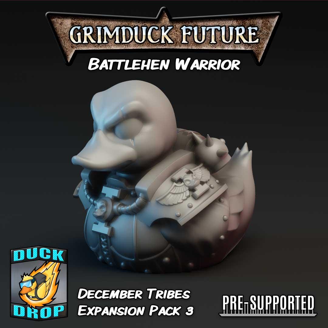 Battlehen Warrior Duck, 3D Printed Mini (STL by Epic Duck Studios) - Etsy