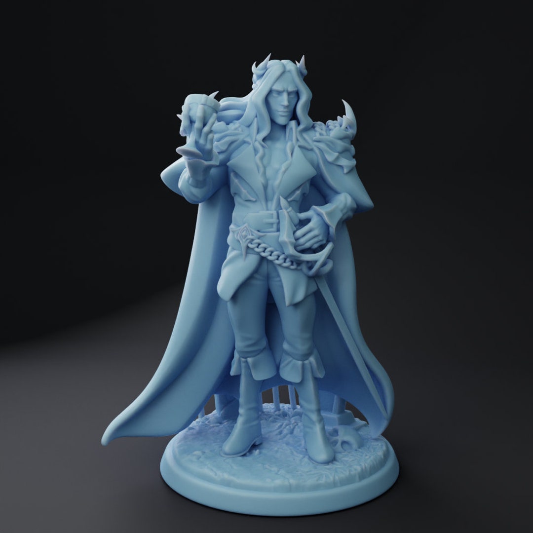 Vampire Nobleman Strahd, 3D Printed Mini STL by Twin Goddess Miniatures ...