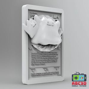 Ditto, 3d Printed Collectible Card (model by ABC3D Models) - Etsy