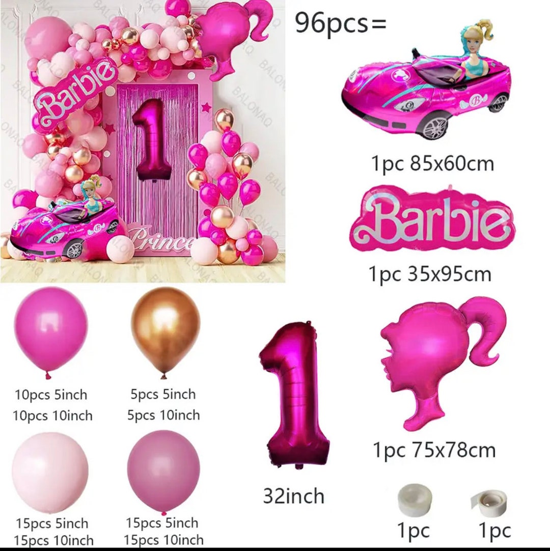 96 Piece Barbie Balloon Arch Kit - Etsy