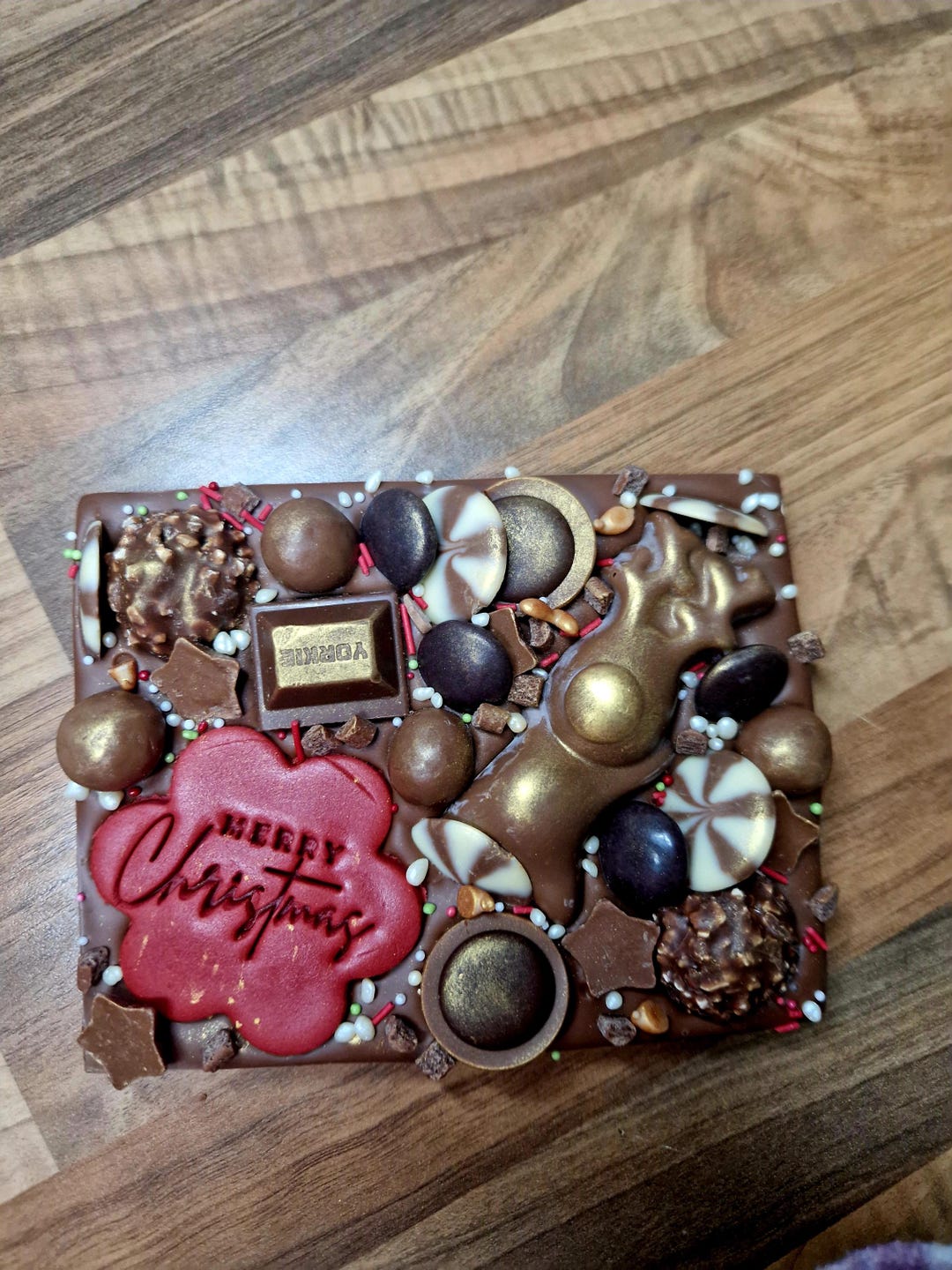 Merry Christmas Belgian Chocolate Slab, Chocolate, Christmas Gifts, Gift Ideas, Personalised ...