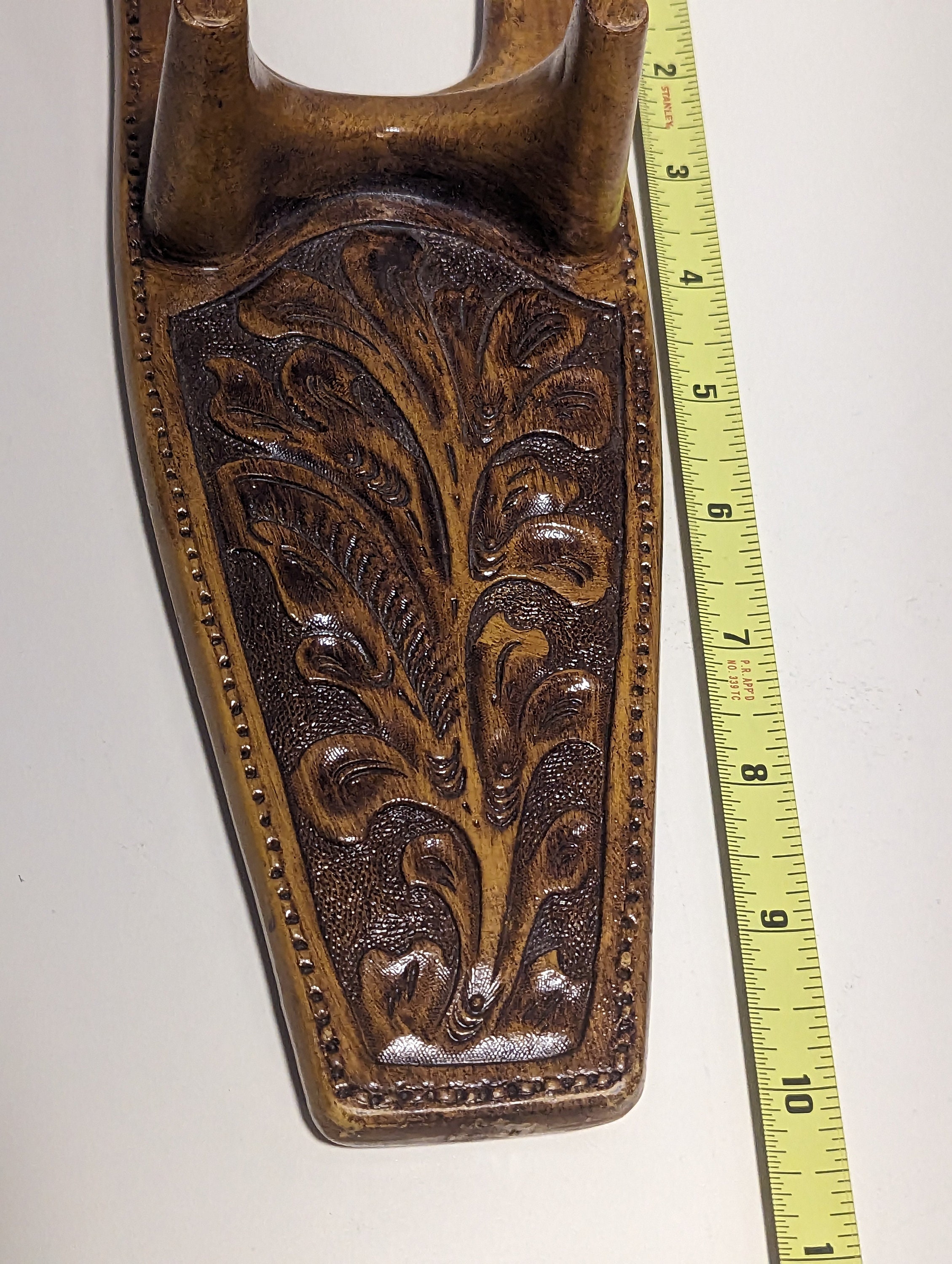 Western Boot Jack ACME Style Carved Look Resin Ranch Decor - Etsy