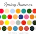 Spring Summer, Color Swatches, Color Palette, iPad - Etsy