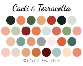 Terracotta Swatches - Etsy