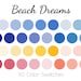 Beach Dreams, Color Swatches, Color Palette, iPad Color Palette - Etsy