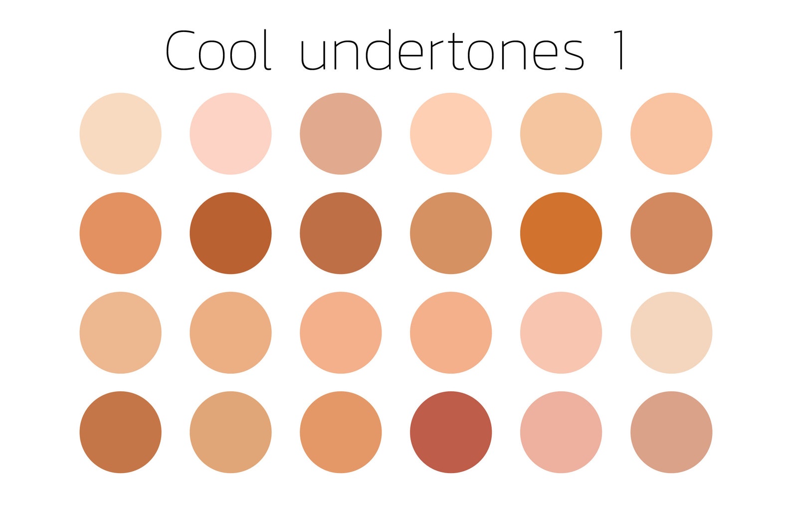 Tonos frescos 1, Muestras de color, Paleta de colores, iPad - Etsy España