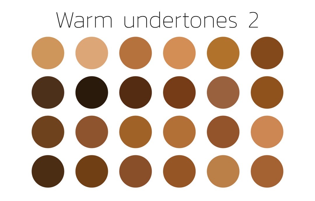Warm Undertones 2, Color Swatches, Color Palette, iPad - Etsy