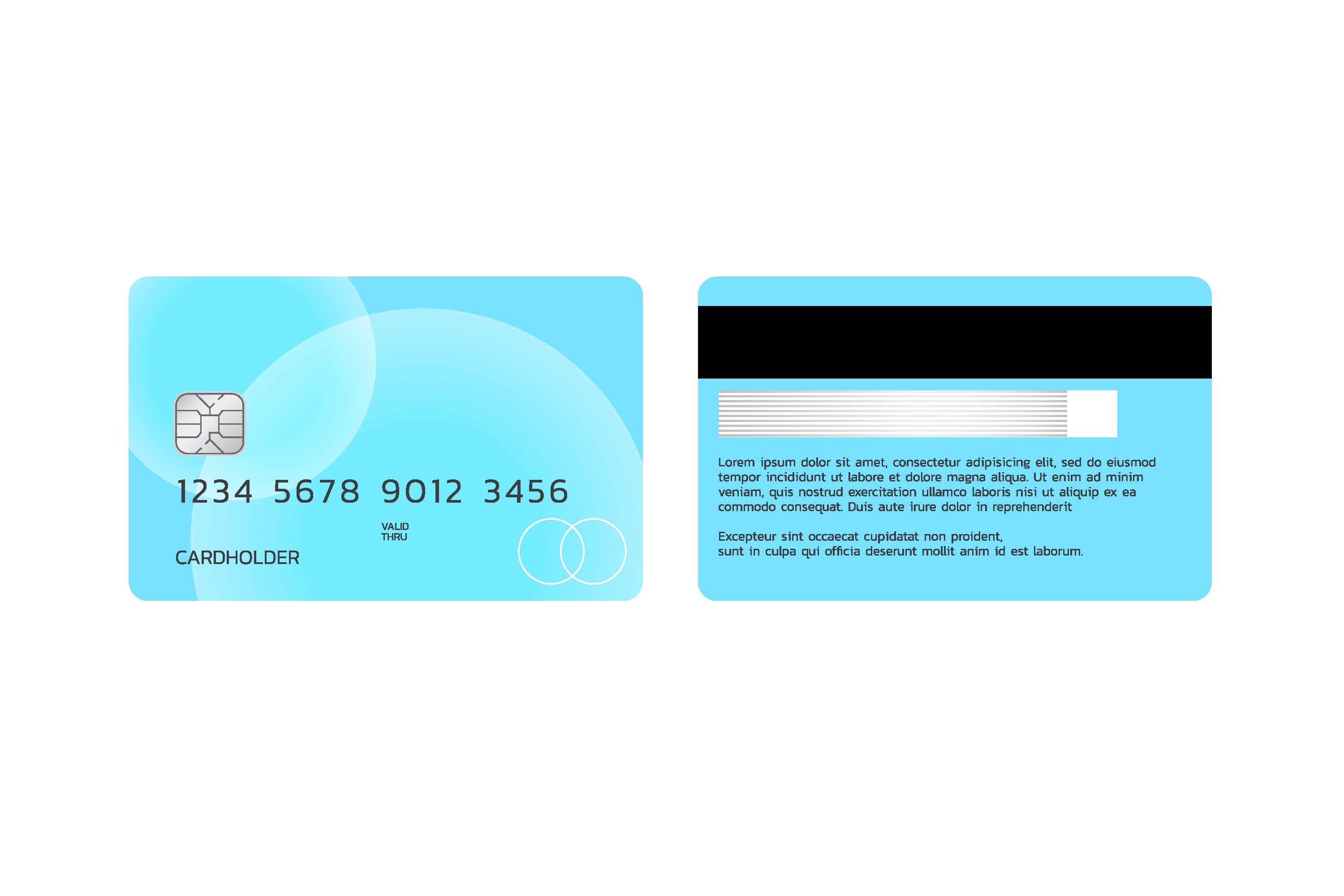 Membercard Template Modern Simple Design Printable Cards - Etsy