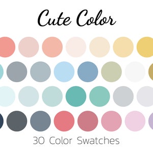 Cute Color, Color Swatches, Color Palette, iPad - Etsy