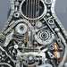 Decorative Guitar Handmade With Scrap Metal Car Parts, Nuts, Bolts ...