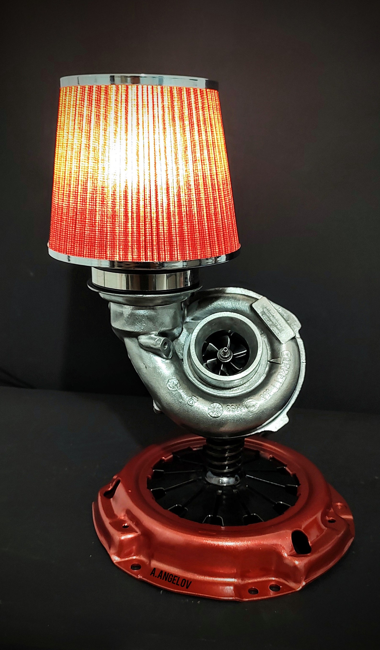 Turbo Night Lamp Art Metal Turbine Turbocharger Pressure - Etsy