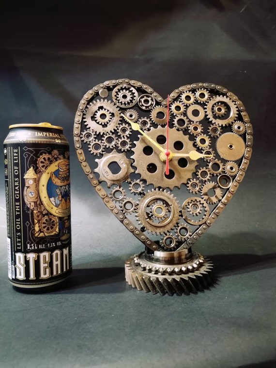 Steampunk Heart Clock