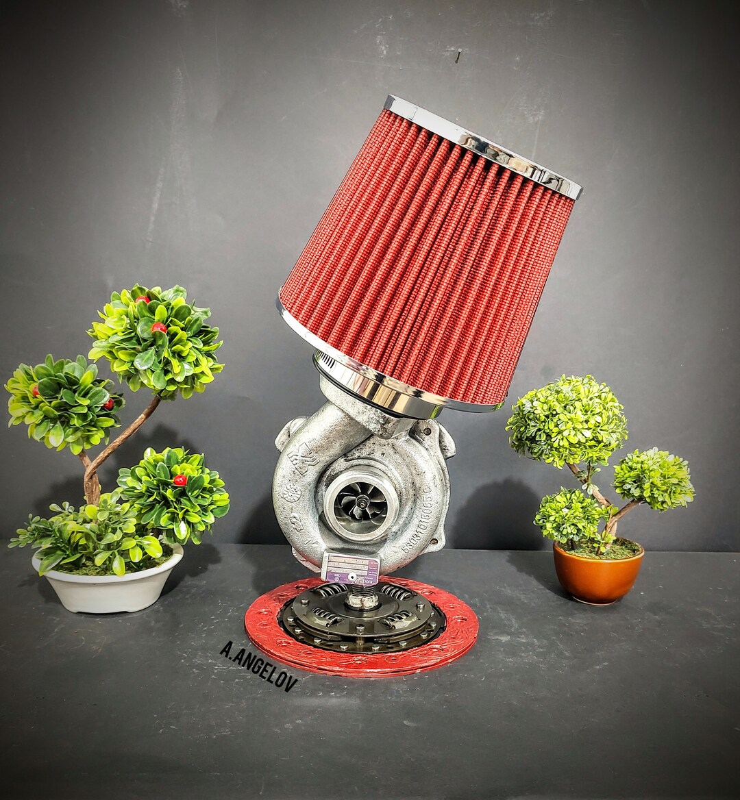 Turbo Night Lamp, Art Metal, Turbine, Turbocharger, Pressure Plate, Rot ...