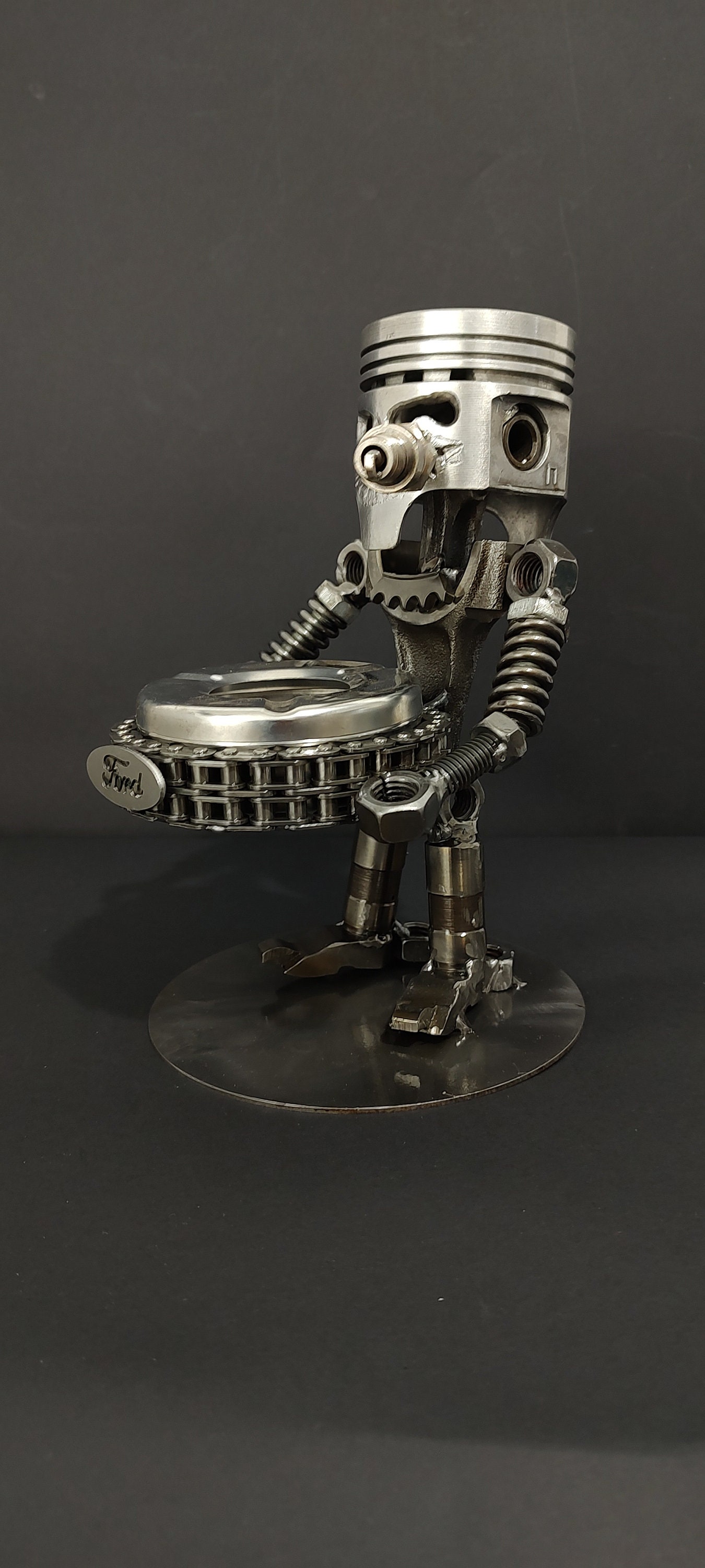 Ashtray, Robot Terminator, Piston, Ford, Engine, Art, Smoking, Gift ...