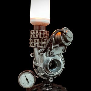 Turbo Night Lamp Art Metal Handmade Steampunk Flame Nigt Bulb - Etsy