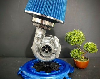 Turbo Night Lamp Made of Auto Parts, Sports Filter, Turbine, Compresor ...