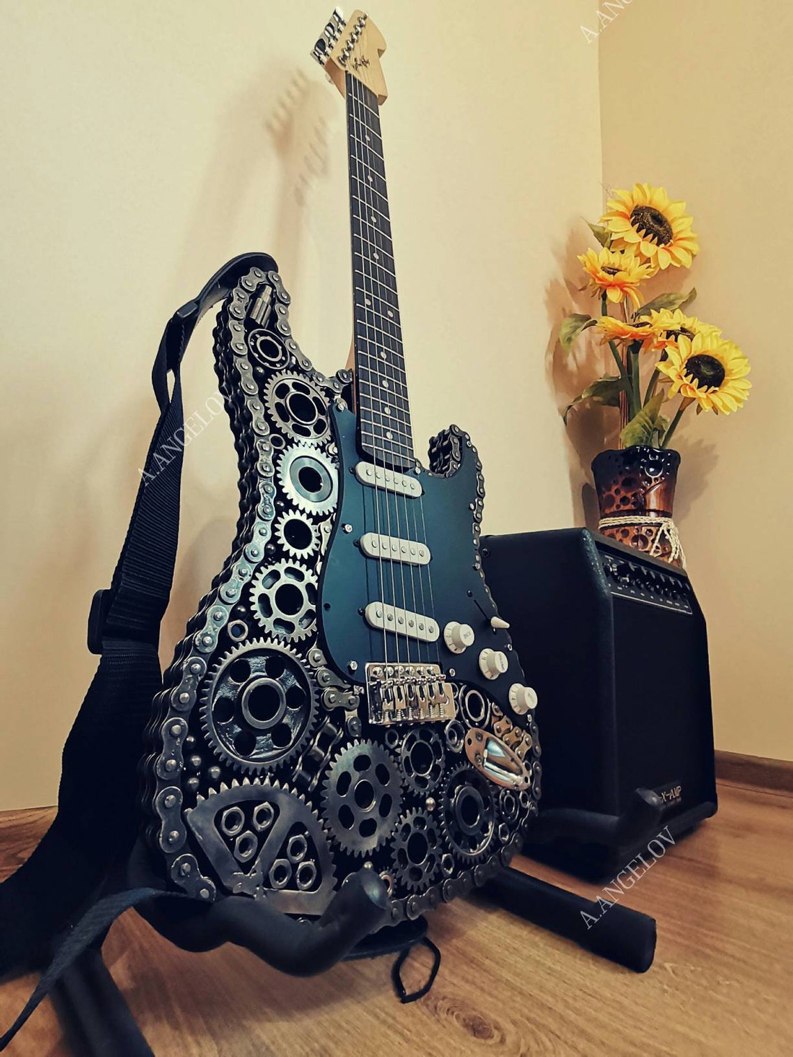 Fully Functional Electric Guitar Handmade of Scrap Metal - Etsy