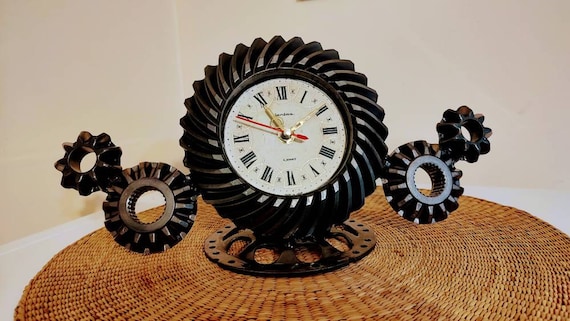 Decorative Fully Functional Clock Made of Scrap Metal | Etsy