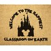 Disney Happiest Classroom on Earth Door Mat Funny Door Mat - Etsy