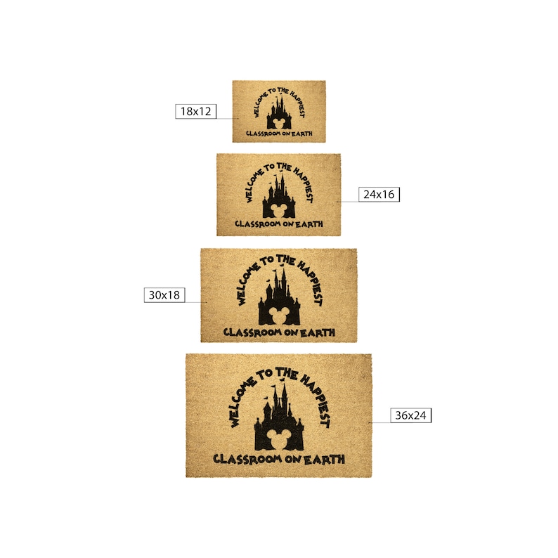 Disney Happiest Classroom on Earth Door Mat Funny Door Mat - Etsy