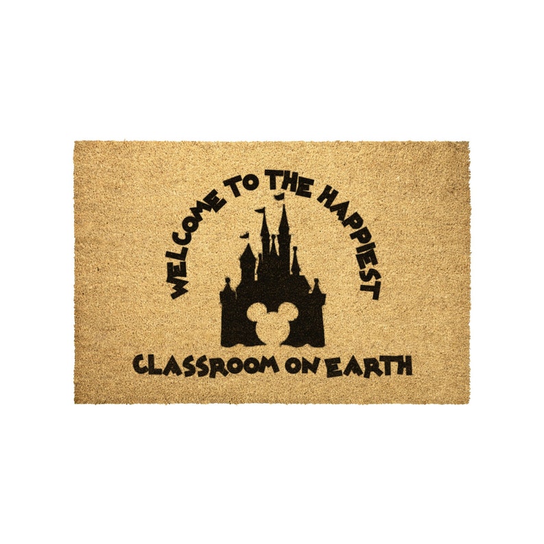 Disney Happiest Classroom on Earth Door Mat Funny Door Mat - Etsy