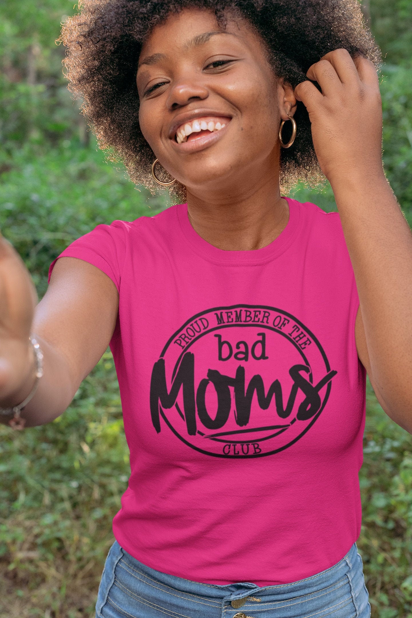 Bad Moms Club Ladies T Shirt Bad Mom Shirt Cool Mom Tee Bad Etsy