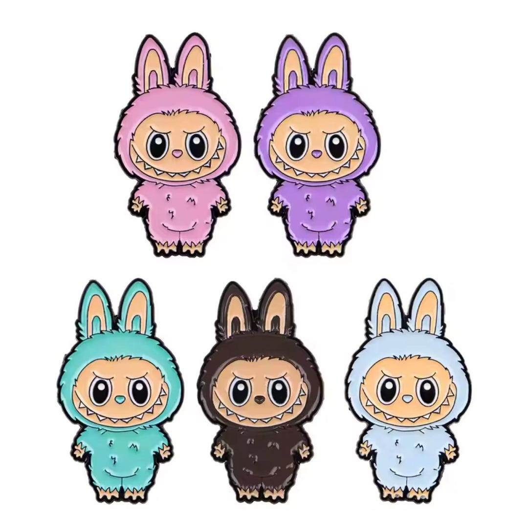 Cute LABUBU Enamel Pins | LABUBU Pin | Colorful | Pin Badge - Etsy