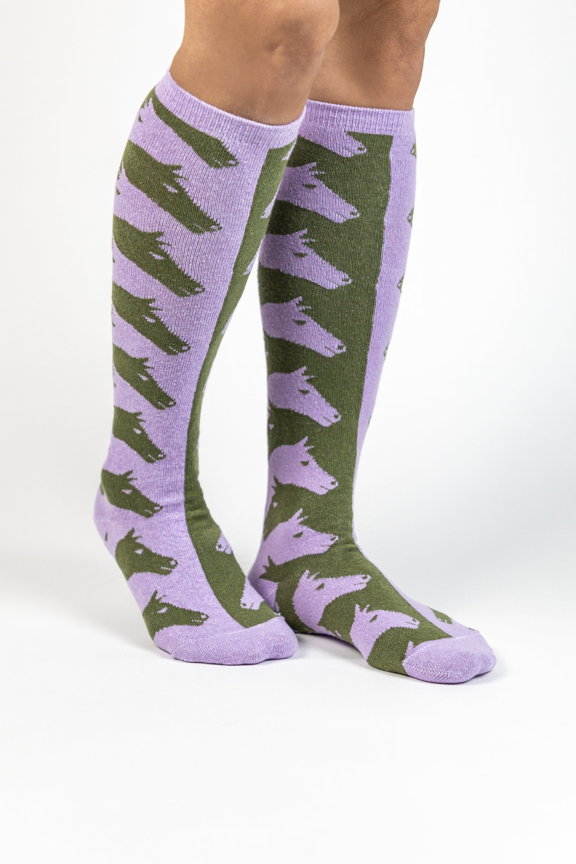 Escher Horse Socks | High Knee Adult and Youth Tall Equestrian Socks ...