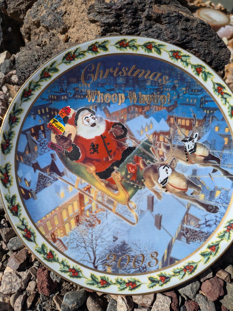 Santa Faygo ICP Juggalo Clown Christmas Plate - Etsy