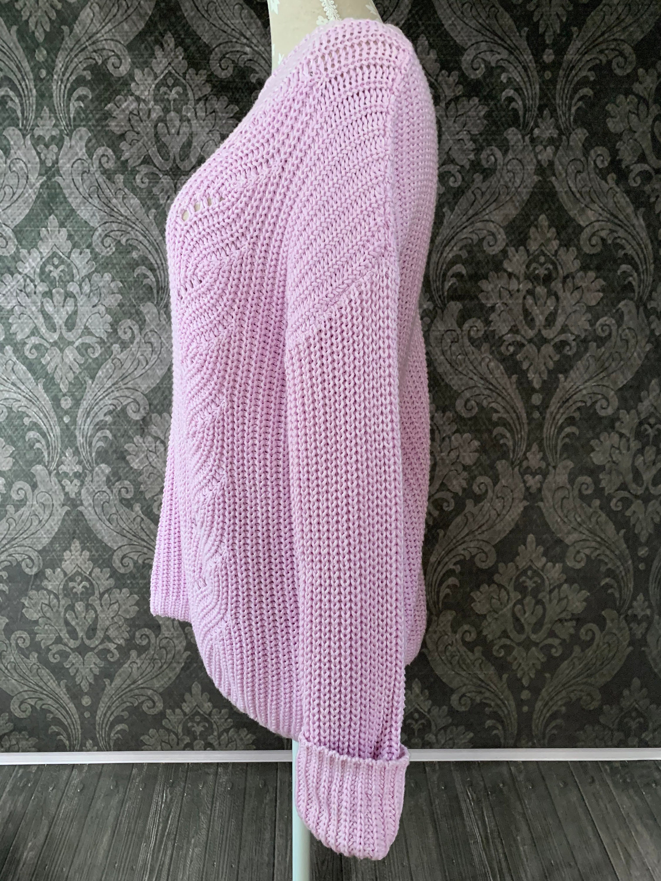 Lilac Knit Sweater / Lilac Knit Pullover Jumper / Medium / 古着 - Etsy UK