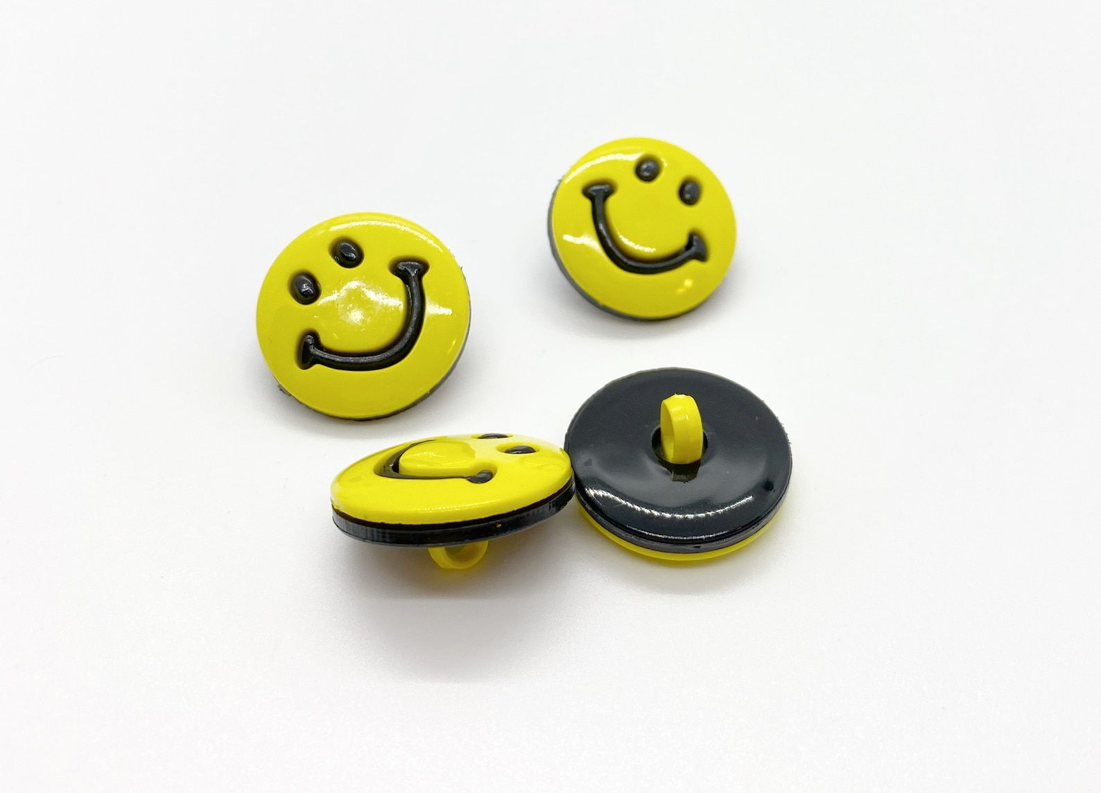 Smiley Face Buttons 5 Pcs Dressmaking Accessory Crochet - Etsy