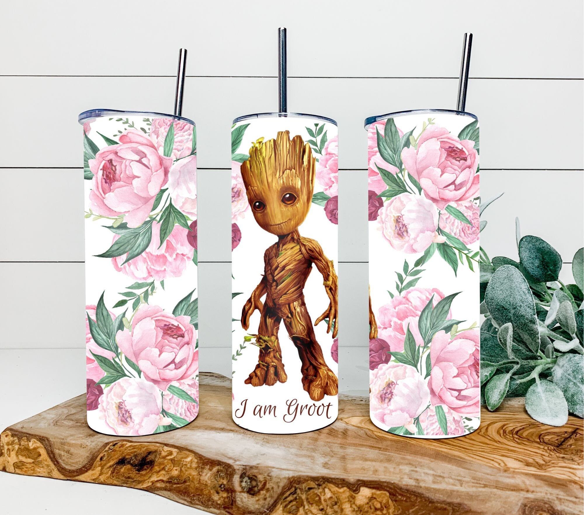 20 Oz Straight Tumbler Wrap, I Am Groot Svg- I Am Groot Sublimation ...