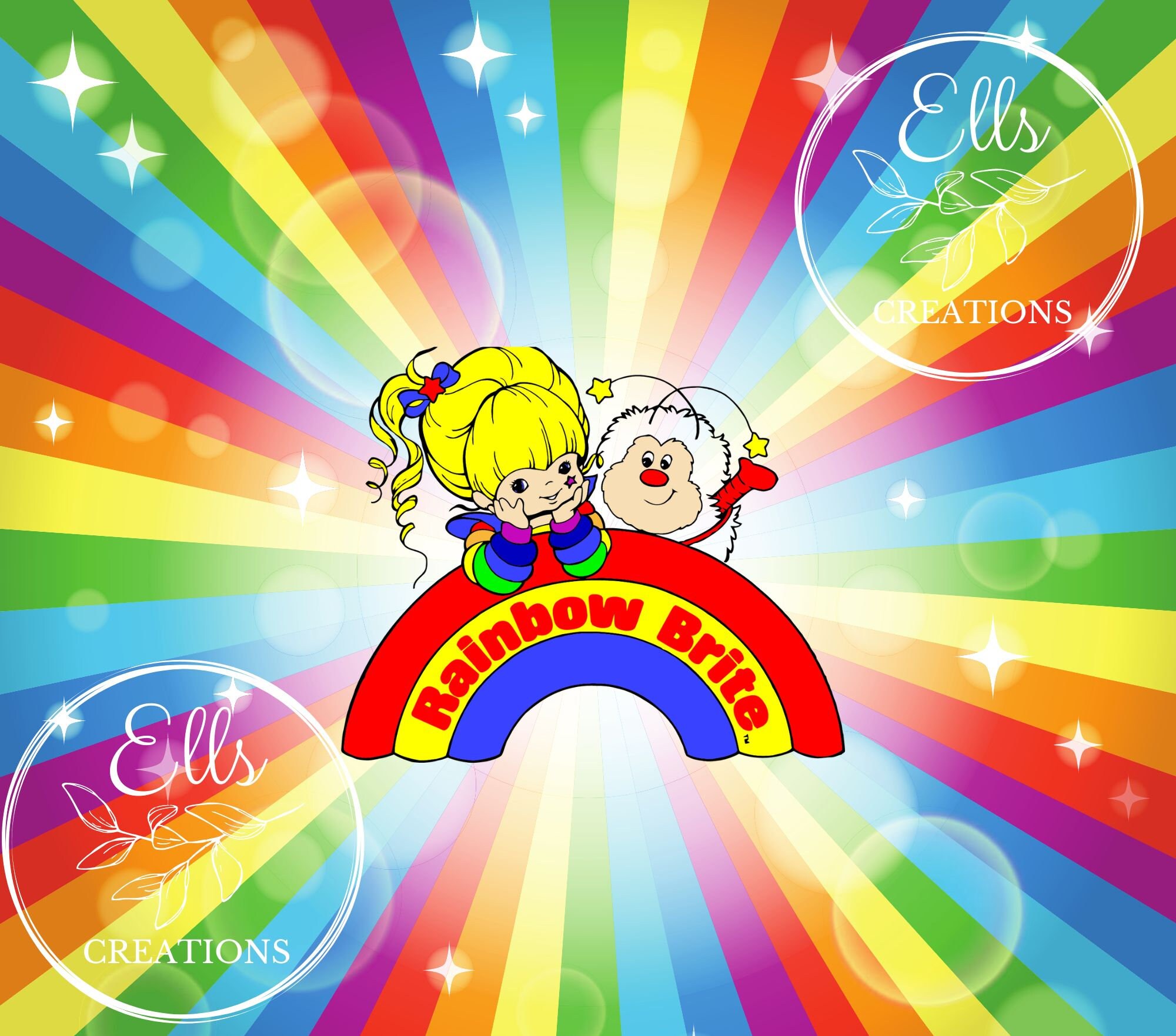 Rainbow Brite 20 Oz Tumbler Wrap- Rainbow Brite- Rainbow Brite Svg ...