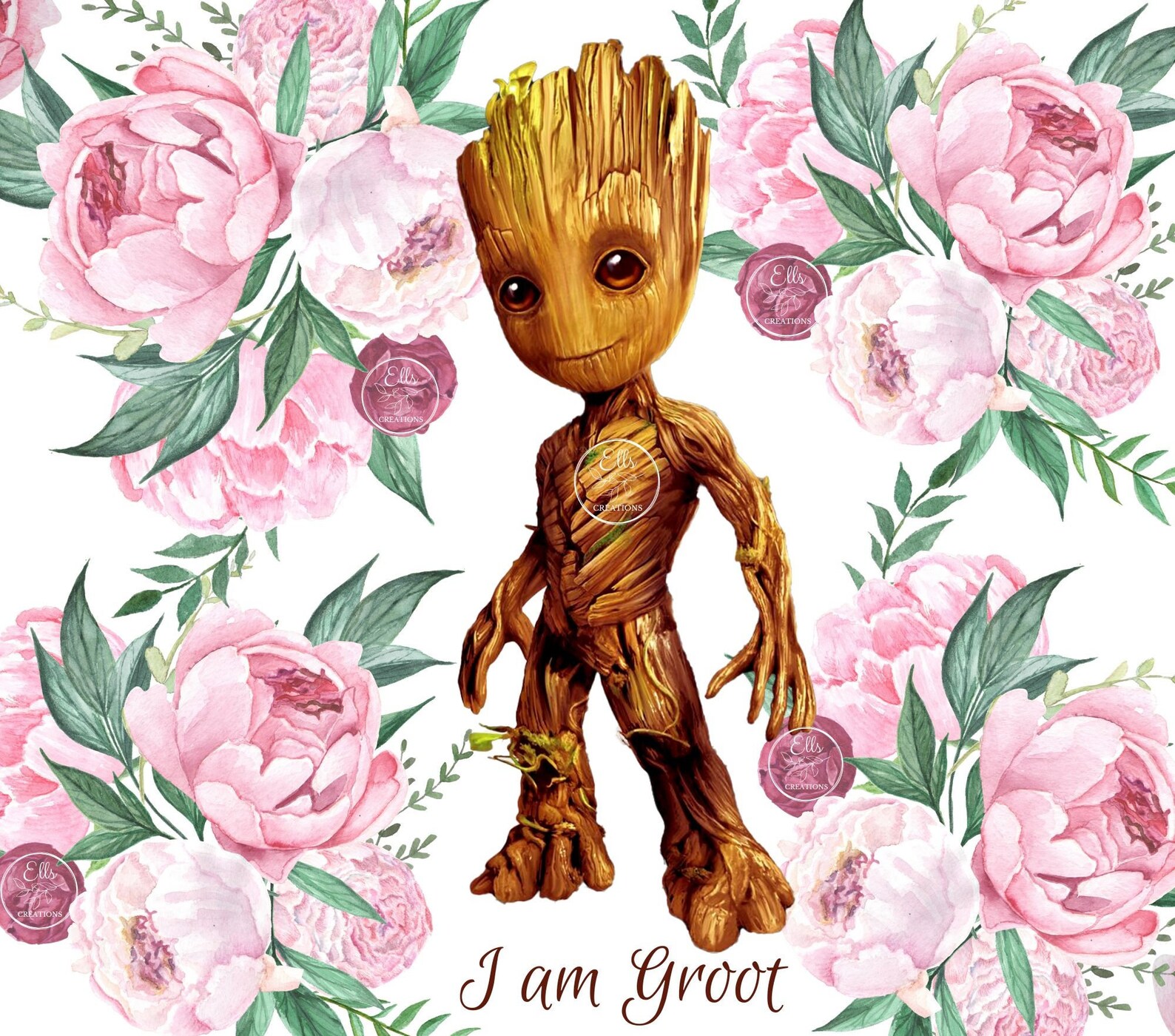 20 Oz Straight Tumbler Wrap I Am Groot Svg I Am Groot - Etsy